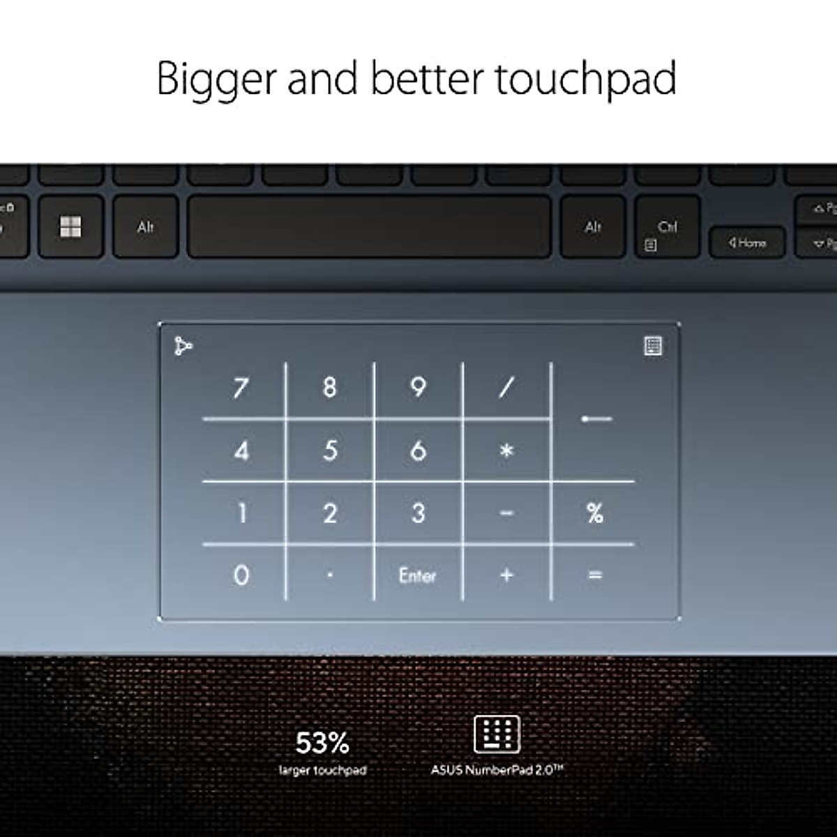 ASUS VivoBook Pro 14 OLED Laptop, 14” 2.8K OLED Display, AMD Ryzen 7 6800H Mobile CPU, NVIDIA GeForce RTX 3050 GPU, 16GB RAM, 1TB SSD, Windows 11 Home, Quiet Blue, M6400RC-EB74