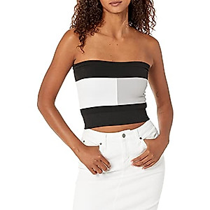 Tommy Hilfiger 3/4 Sleeve Ribbed V-Neck Top, Bright White, X-Small