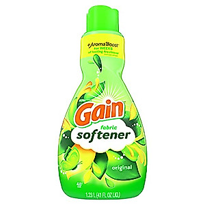Gain Laundry Fabric Softener Liquid, Original Scent, 41 Fl Oz, 48 Loads, He Compatible, Pack Of 4, (Packaging May Vary)