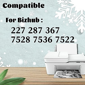 BORATO High Yield TN323 Toner Cartridge Compatible Replacement for Konica Minolta BH227 287 367 7528 7536 7522 Printer Black-2 Pack