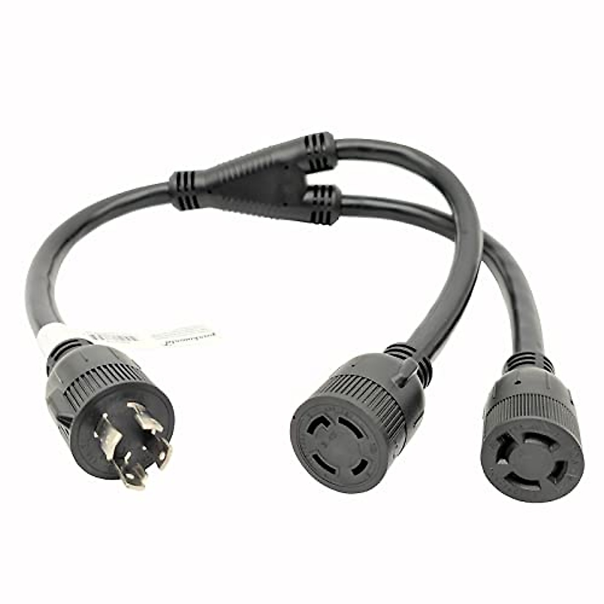Parkworld 886474 Generator Splitter 4-Prong L14-30P Male to L14-30R & L14-20R Female Y Adapter Cord