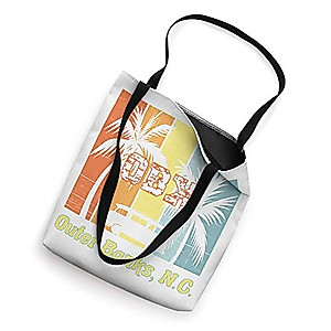 NC OBX Retro Beach Family Vacation Outer Banks Palm Tree Tote Bag