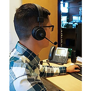 Blue Tiger Elite Ultra Wireless Bluetooth Headset – Trucker and Office Professional Headset - Noise Cancellation Bluetooth 5.0 Headset – 60 Hours Talk Time, 1200 Hours Standby