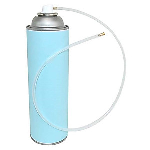 Aerosol Can Extension Kit, 24" Flexible PVC Hose, 360-Degree Brass Nozzle, Reusable & Fits Fluid Film Rust & Corrosion Protection Cans, Clear