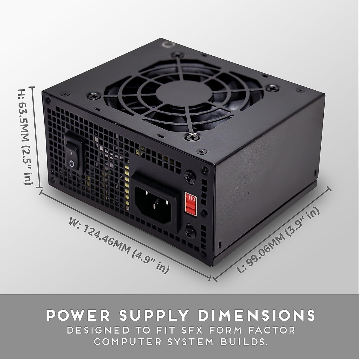 APEVIA SFX-AP400W Mini ITX Solution / Micro ATX / SFX 400W Power Supply