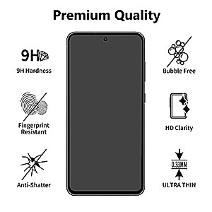 [4+2] (4 Edge Glue Tempered glass (Not full glue) + 2 Lens protector) for Oneplus 11 5G 2023 TUFF STONE Easy to Install Double Tempered glass screen protector Scratch Resistant Full Coverage adhesive
