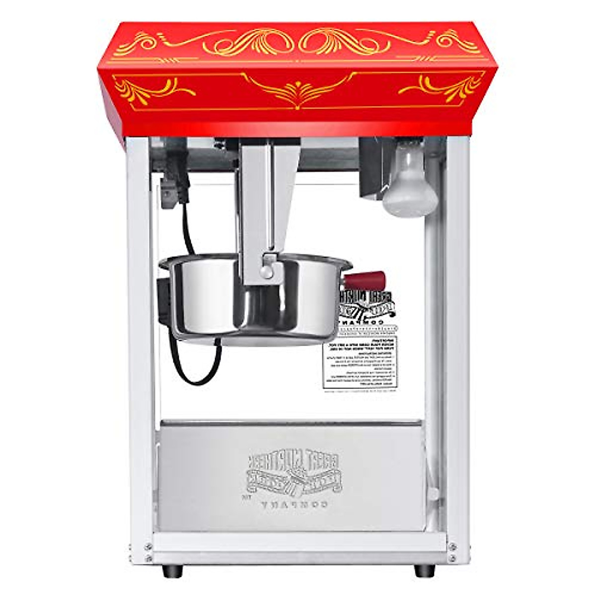 Great Northern Popcorn Countertop Style Popcorn Machine, Counter-top Popper, Red