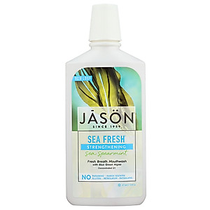 Jason Natural Cosmetics Sea Fresh Mouthwash, Deep Sea Spearmint, 16 oz