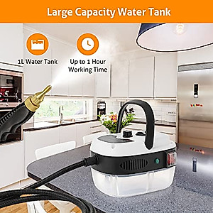 WICHEMI Steam Cleaner Steamer for Cleaning, 2500W High Pressure Steam Machine High Temperature Handheld Steamer for Car Detailing Portable Steam Cleaning Machine for Home Use Auto Detailing Kitchen