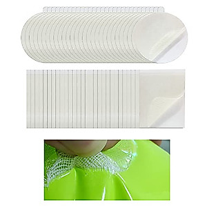 Birllaid 60Pcs Pool Repair Patches kit for Air Mattress, Repair Tearing Inflatables,Bounce House,Tent, Waterproof,Strong Adhesion,Heavy Duty