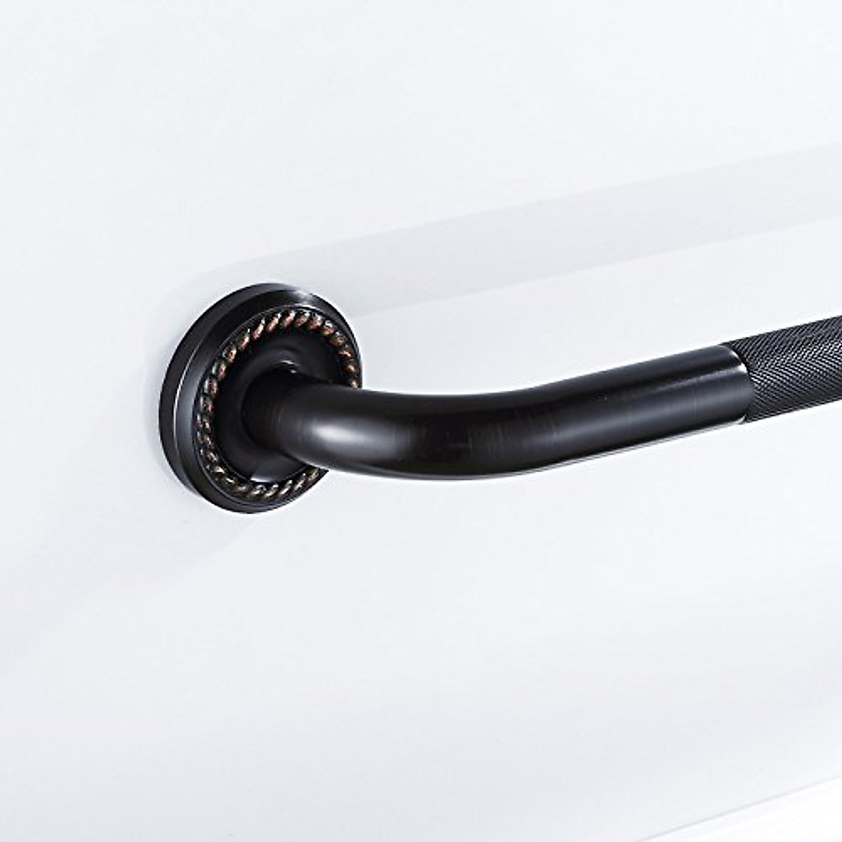 700Brass 12-Inch Grab Bar Featuring Anti-Slip Handrail, Solid Brass, Oil Rubbed Bronze, Heavy-Duty Construction Armrest, Bathroom Bathtube Shower Safety Rail