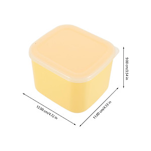 2pcs Sliced Cheese Container for Fridge Cheese Slice Holder with Lids Plastic Cheese Box for Fridge Cheese Storage Container for Fridge Cheese Container for Refrigerator