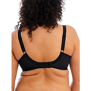 Elomi Molly Stretch Lace Underwire Nursing Bra (4542),40K,Black