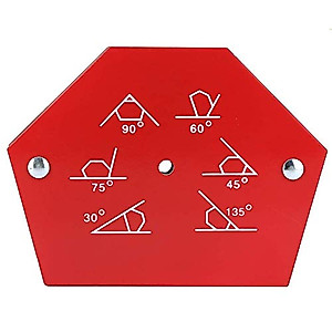 FTVOGUE Welding Holder Multi-angle Six Sides Magnet Stand Arrows Magnetic Welder Fixing Tool 30°60°45°75°90°135°(50LBS)
