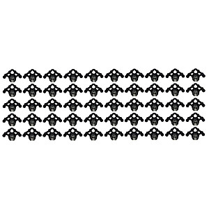 Plastic Roof Ice Guard Snow Guard Snow Stops for Standing Seam Metal Roofing - Multi-Color/Multi-Pack Listing (50, Black)