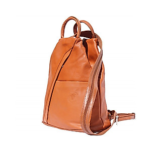 LaGaksta Submedium Leather Backpack Purse Tan