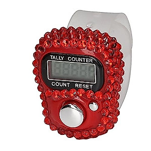 Lap Counters,Electronic Finger Counter,5Pcs Resettable 5 Digit LCD Electronic Digital Display Finger Hand Tally Counter Lap Counter for Athletic Activities Running Training