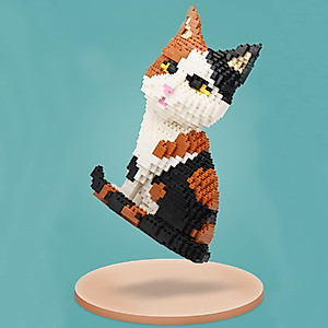 Uvini Adult Building Set, Blocks Pets, Micro Bricks Cat Animal Toy for Kids 10,11, 12, 13, 14, Teens or Adult, 1300 Pieces (1301)