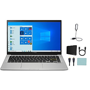 ASUS Vivobook 14'' FHD (1920x1080) Laptop, Intel i3-1005G1 1.2GHz, 4GB DDR4, 256GB SSD, Intel HD Graphics 610, WiFi, Bluetooth, Webcam, HDMI, Windows 10 Home + Accessories