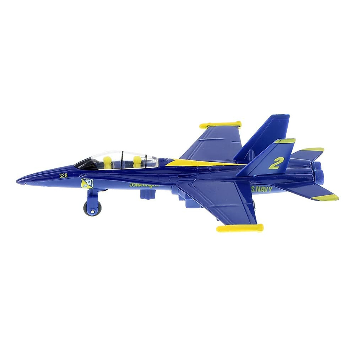 🛦 United States Navy Blue Angels F/A-18 Super Hornet Fighter Jet 7" 1:50 Scale Die Cast Model w/ Pullback Action #1, #2, #3, #4, #5, and #6 Set