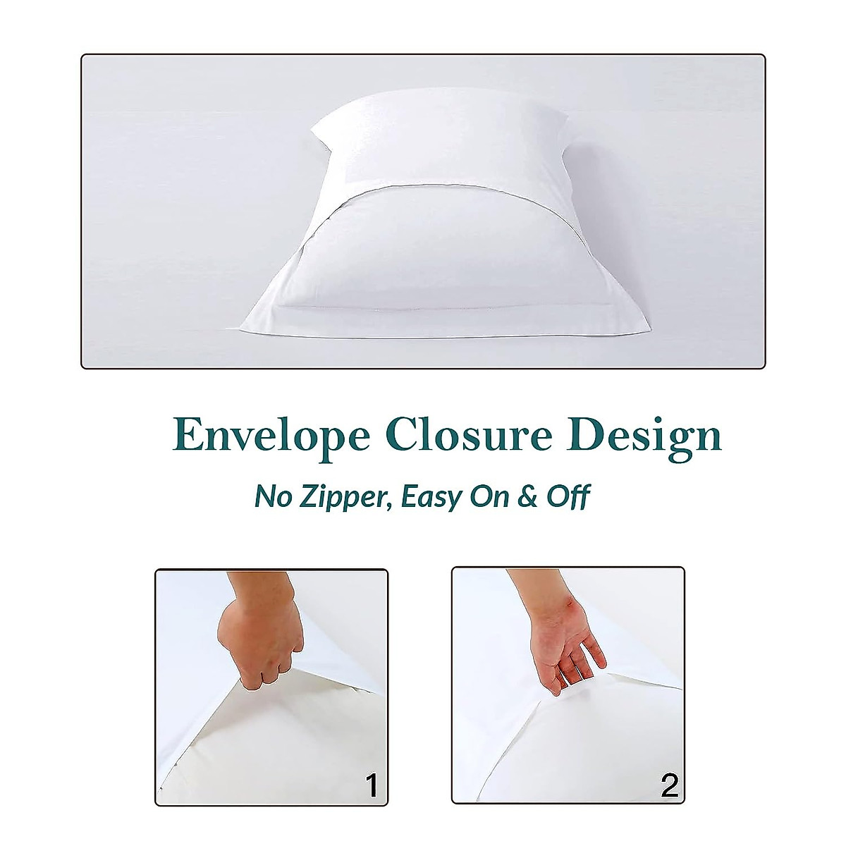 Queen Pillow Shams Set Of 2 PC 100% Egyptian Cotton White Pillow Shams Queen Size 20x30 Pillow Cases 600 Thread Count Soft Skin Friendly Cushion Cover Decorative Queen Size Bed Pillow Covers Set