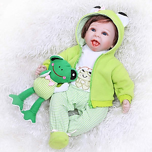 Reborn Baby Doll Clothes Boy 3pcs Set for 20"- 23" Reborn Doll Boy Clothes Green Outfit