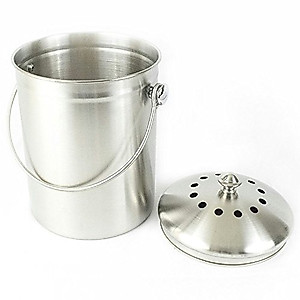 Natural Home WP77 SS Compost Bin /1.3 gallon