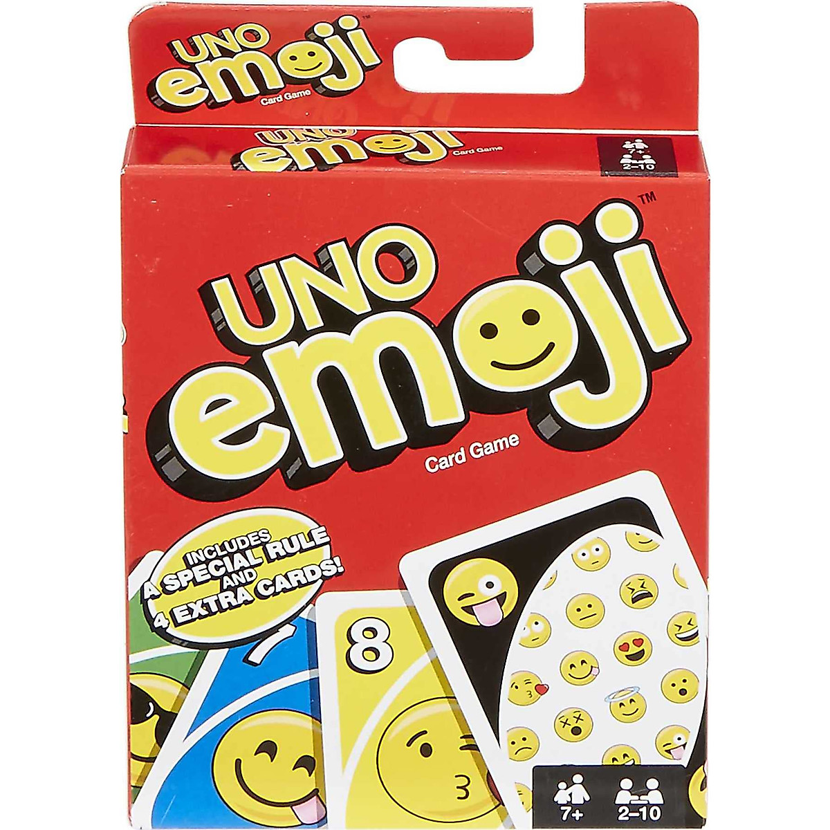 Mattel Games UNO Emoji Card Game for Kids, Adults, Familieis & Game Nights, Deck Features Hilarious Emojis