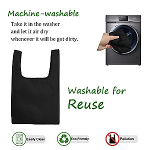 2 Pcs Evohyah Shopping Bags Reusable Grocery Tote Bags Kitchen Reusable Grocery Bags S-XLarge 50LBS Ripstop Geometric Fashion Recycling Bags Folding Storage Bag Machine Washable Nylon Bags