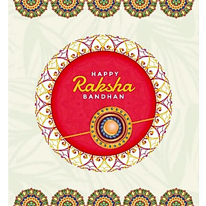 Riddhika Ventures Brother Rakhi with Greeting Card | Rakhi Gifts for Brother, Sister, Bhaiya, Bhabhi for Indian Raksha Bandhan Festival (K15)
