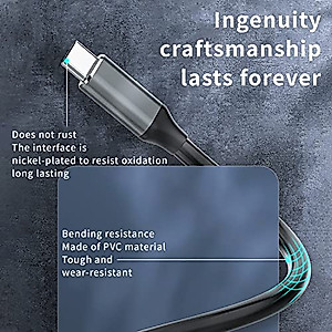 Extension Cable Type C Male to Female USBC to USBC Fast Charging Cable – Multi-Usually USBC to C/USB 3.1 GEN2 High-Speed; Supports 10Gbps/4K Video/PD 100W; Non-Braided C Wire; Black (4 Ft/1.2m)