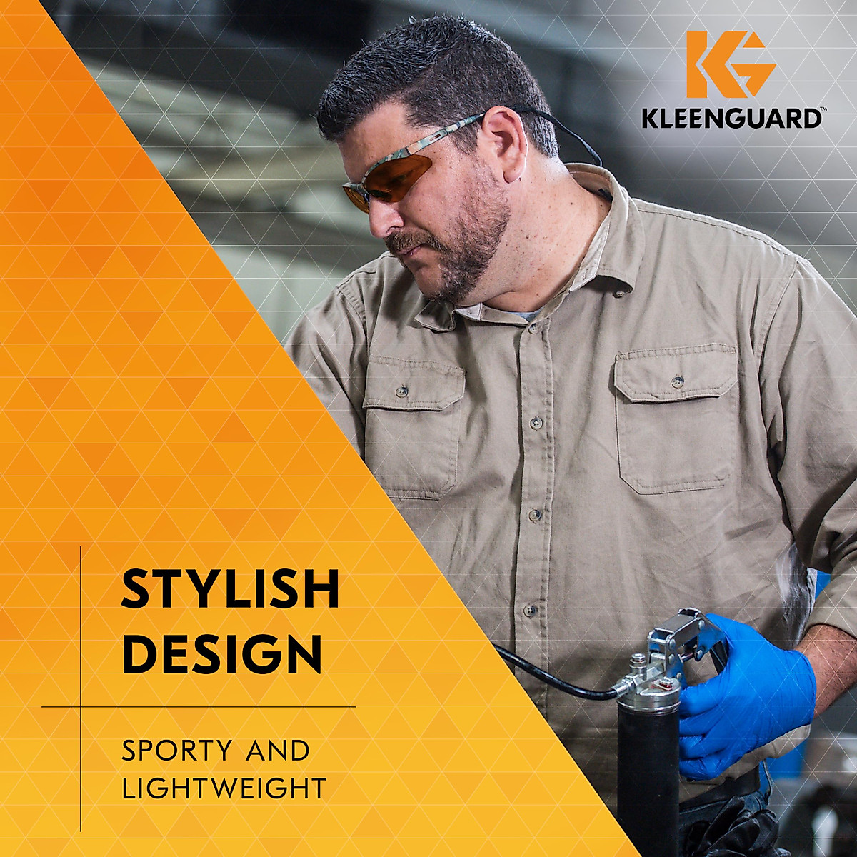 KLEENGUARD V30 Nemesis Safety Glasses (19644), Bronze Lenses with Camo Frame, 12 Pairs / Case