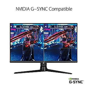 ASUS ROG Strix 32” 1440P Gaming Monitor (XG32AQ) - QHD (2560 x 1440), Fast IPS, 175Hz (OC), 1ms, G-SYNC compatible, Variable Overdrive, Eye Care, DisplayHDR 600, DisplayPort, HDMI, USB, 96% DCI-P3