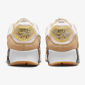 Nike mens Air Max 90 SE Shoes, Summit White/Safety Orange, 8.5