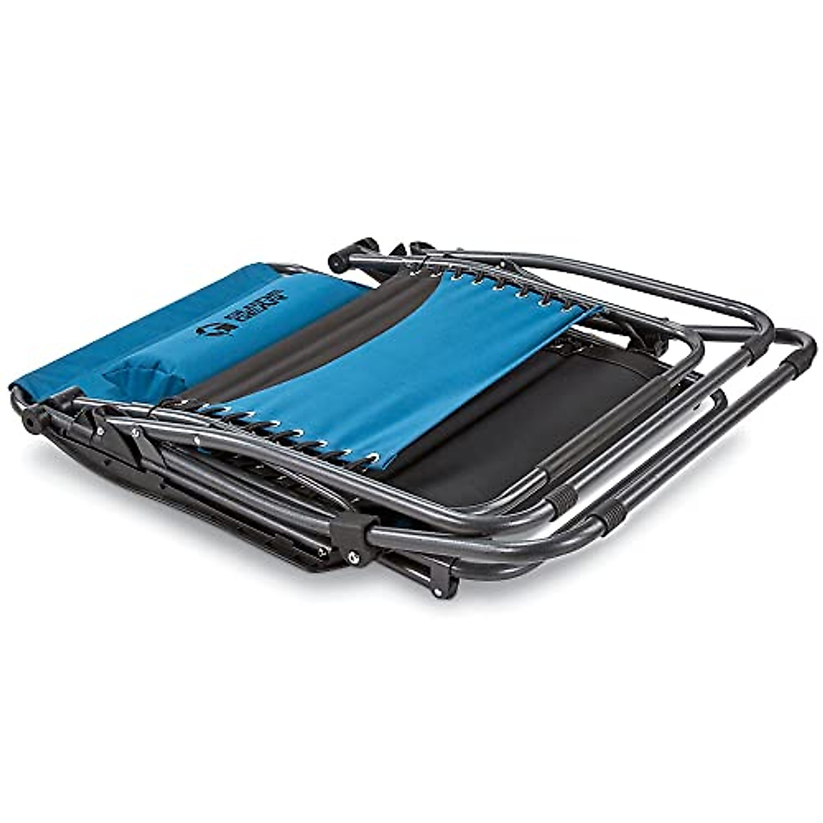 Guide Gear Oversized Zero Gravity Chair, Recliner, Outdoor, Portable, Folding, 500-lb. Capacity, Blue Black