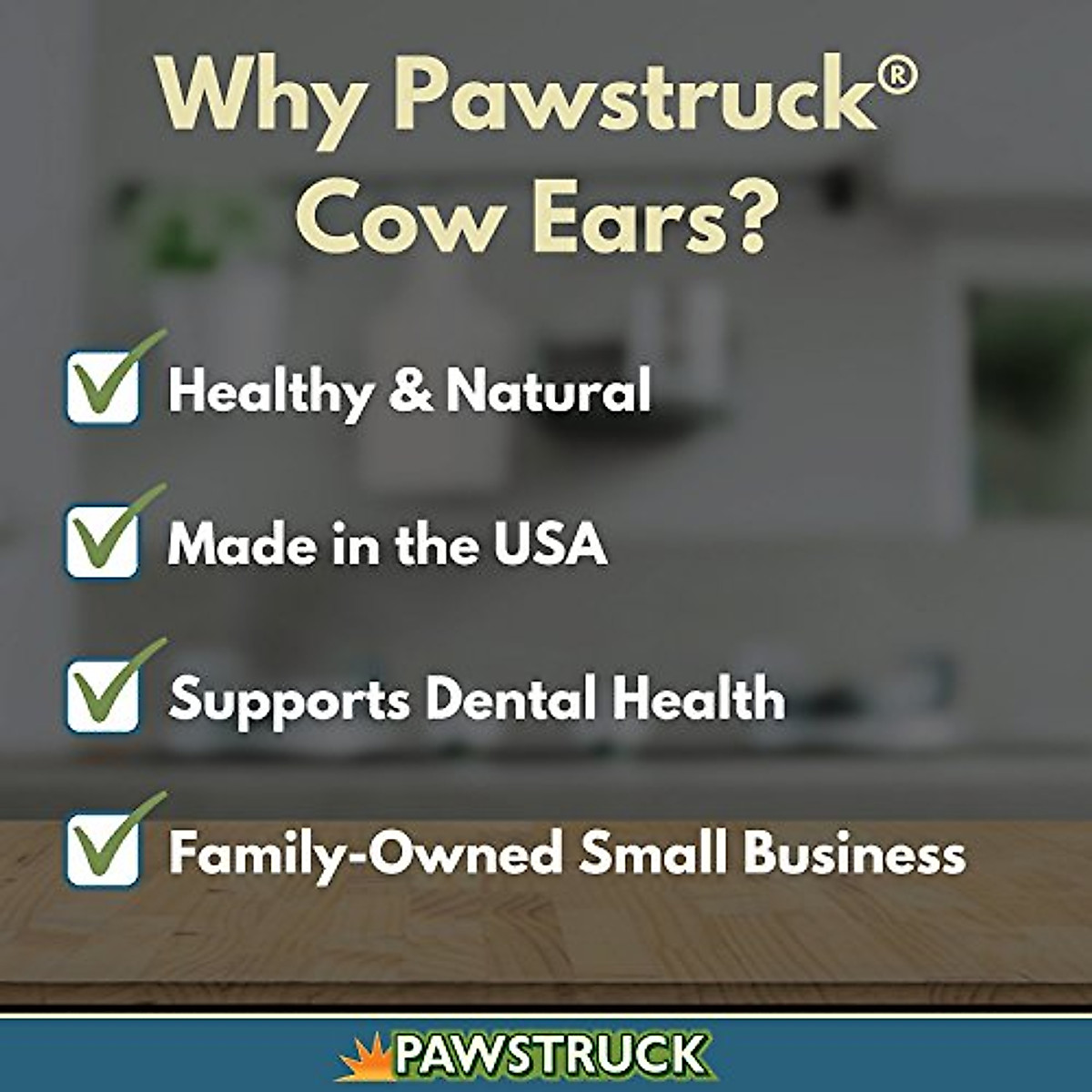 Pawstruck Jumbo Cow Ears for Dog Pet Food (100 Pack) Made in USA & Natural, Healthy Bulk Dental Dog Treats, Single Ingredient Chew, Fresh,Tasty Beef, Low Calorie, Digestible, & Safe, 10.15 Pounds