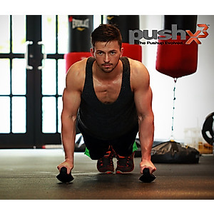 PushX3, Workout Equipment, Fitness Equipment, Pushup Handles, Push Up Bars, Exercise Equipment, Work From Home Fitness, Abs Workout Equipment, Gym Accessories, Home Gym, Grip Strength Trainer