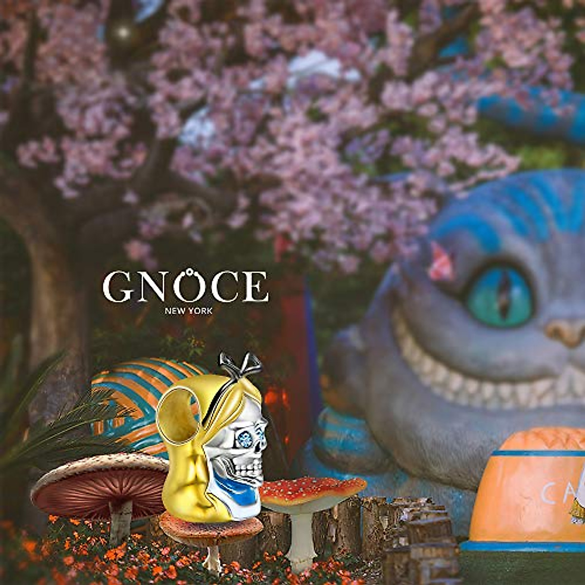 GNOCE Yellow Hair Skull Charms Sterling Silver Charm Bead Fit Bracelet/Necklace Jewelry Gift for Women