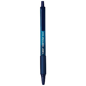BIC Soft Feel Stick Pens With Special No-Slip Comfortable Grip, Medium Point (1.0 mm), Blue, 36-Count