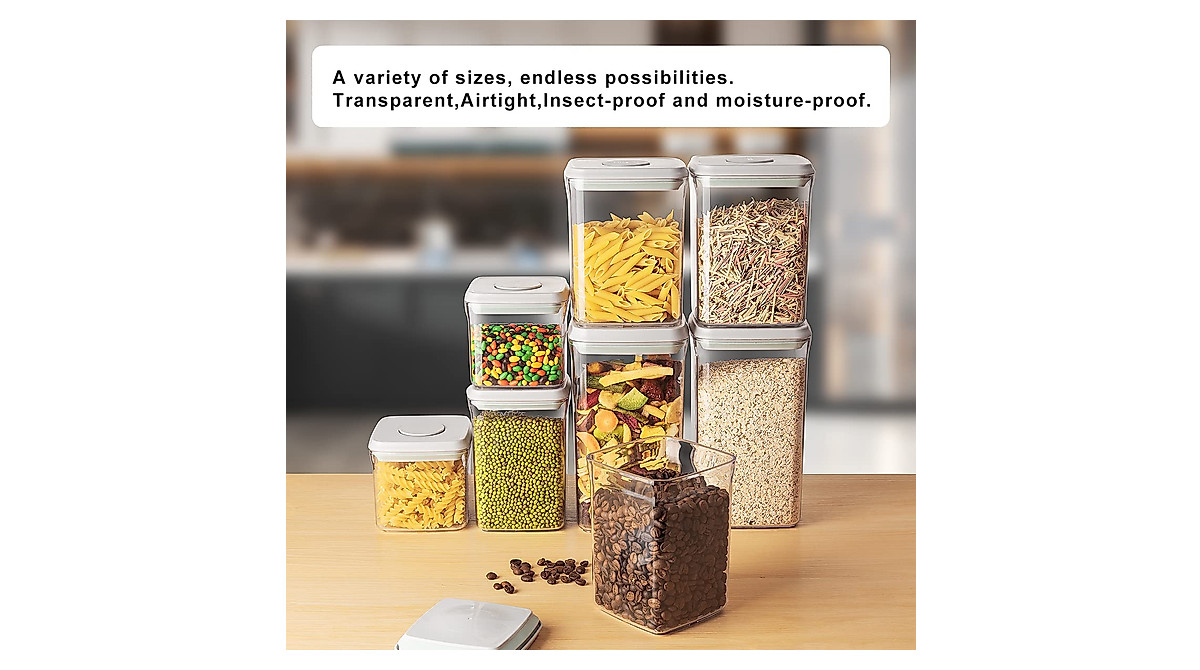 Airtight Food Storage Containers: POP Open Kitchen Canisters