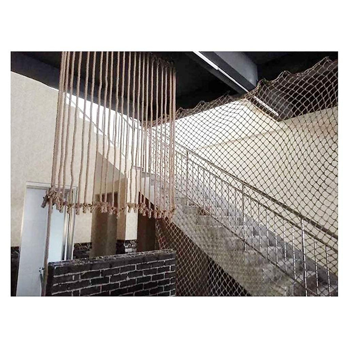 RZM Children Baby Safety Net Mesh, Climbing Net Child Protection Net Stair Safety Net Hemp Rope Net Balcony Anti-Fall Net Partition Net Photo Wall Decoration Net (Size : 1x2m)