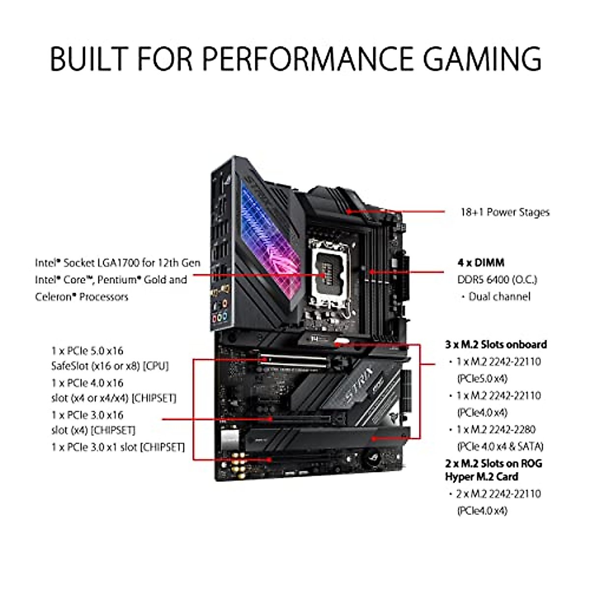 INLAND Performance Plus 2TB GEN 4 SSD with Heatsink Compatible with PS5 + Intel Core i9-12900K Desktop Processor 16 (8P+8E) Cores up to 5.2 GHz Unlocked LGA1700 Desktop Processor with ASUS ROG Strix Z