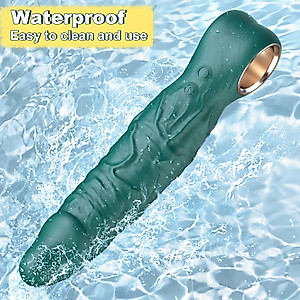 Thrusting Dildo Vibrator Sex Toys - Adult Toys Realistic G Spot Anal Vagina Thick Large Silicone Dildos Sex Stimulator with 7 Thrustion & 10 Vibration Modes, Adult Sex Toys & Games for Women Couples