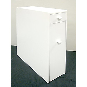 Proman Products Bathroom Floor Cabinet Wood in Pure White (Model: ZLMN46001)