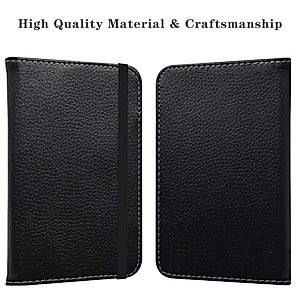 LiuShan Compatible with Microsoft Surface Duo case,PU Leather Slim Folding Stand Cover for Microsoft Surface Duo (Not fit Surface Duo 2) Tablet,Black