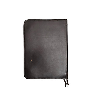Handmade Genuine Leather Business Portfolio by Jaald | Professional Organizer Men & Women | Durable Leather Padfolio with Sleeves for documents & Notepad Compatible with Ipad pro 12.9"