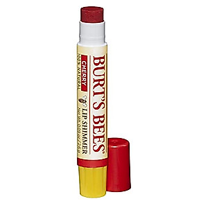 Burt's Bees Lip Shimmer, Cherry 0.09 Ounce (Pack of 4)