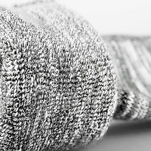 FEIDEER Women's Men's Hiking Walking Socks, Wicking Moisture Cotton Cushion Low Cut Ankle Socks (TJ-2-5MSS20305-M)