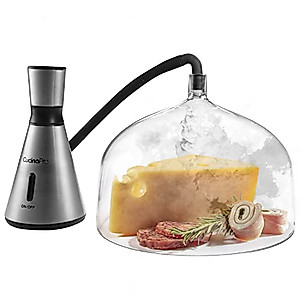 Smoking Gun with XL 7-1/4" Dome- Hot Cold Portable Smoker Infuser Kit for Indoor Outdoor Use- Smoke Meat Cheese Cocktails Faster than Smoker Box, Large Dome Has Greater Capacity, Holiday Electric Gift