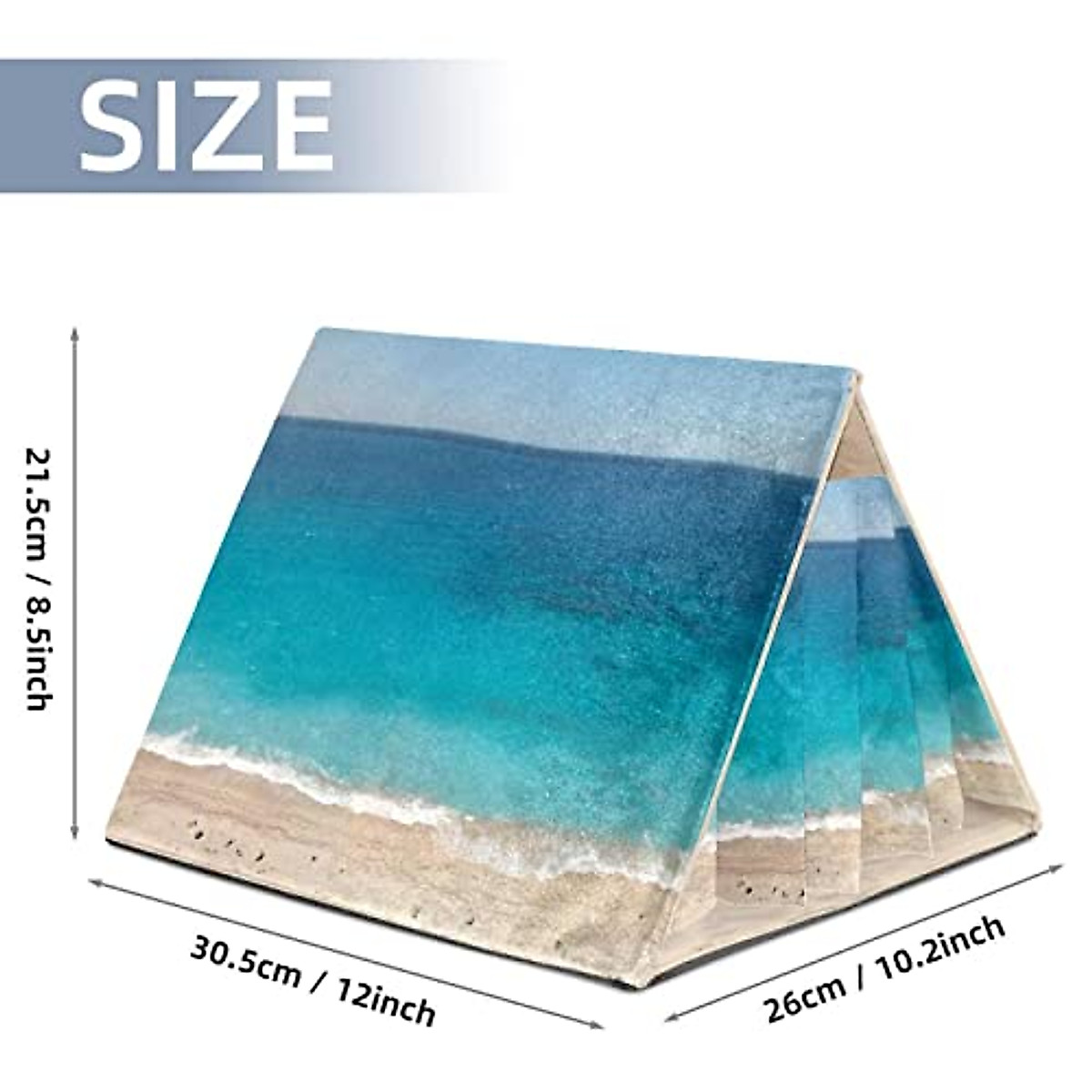 RATGDN Small Pet Hideout Beach Ocean Sand Sea Water Hamster House Guinea Pig Playhouse for Dwarf Rabbits Hedgehogs Chinchillas